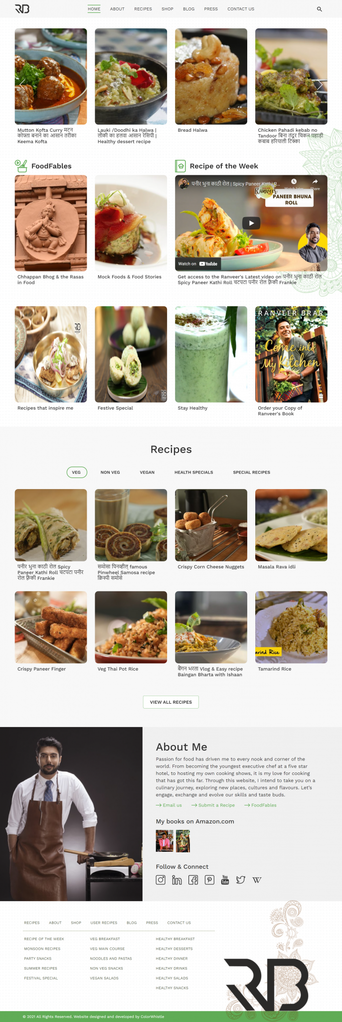 Celebrity Chef Website Design & Development Using WordPress Case Study
