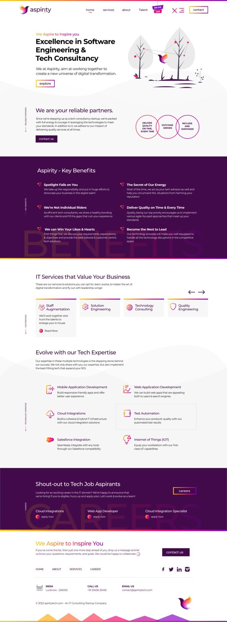 Aspirity | Wordpress Website Development | Case Studies ColorWhistle™