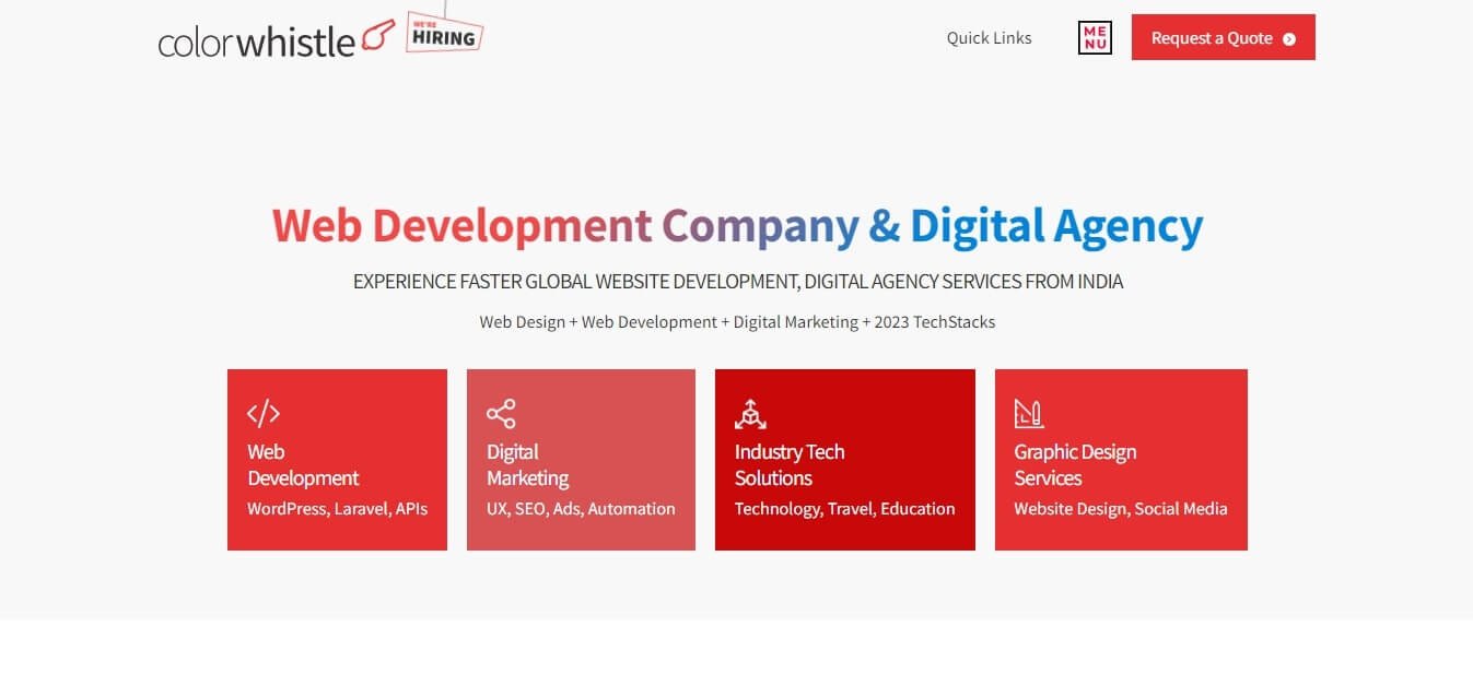 Website Development Companies in Coimbatore – ColorWhistle