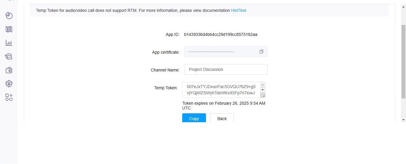 Agora Video Calling Web Application - ColorWhistle